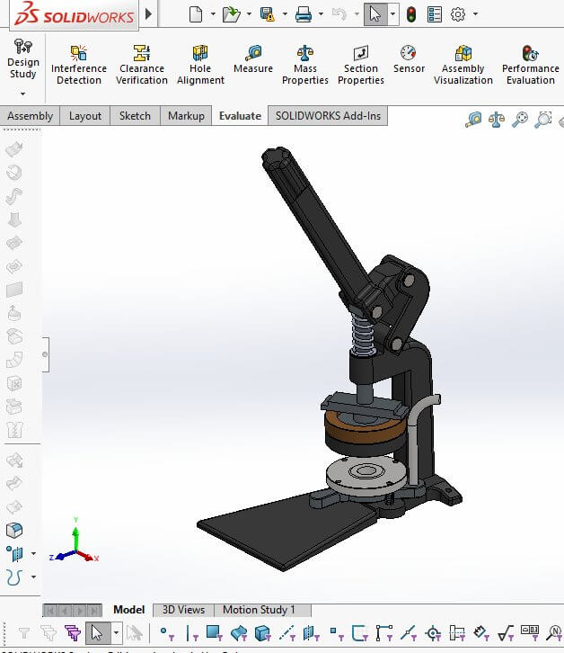 Button Press Machine - 3D Model by surf3d
