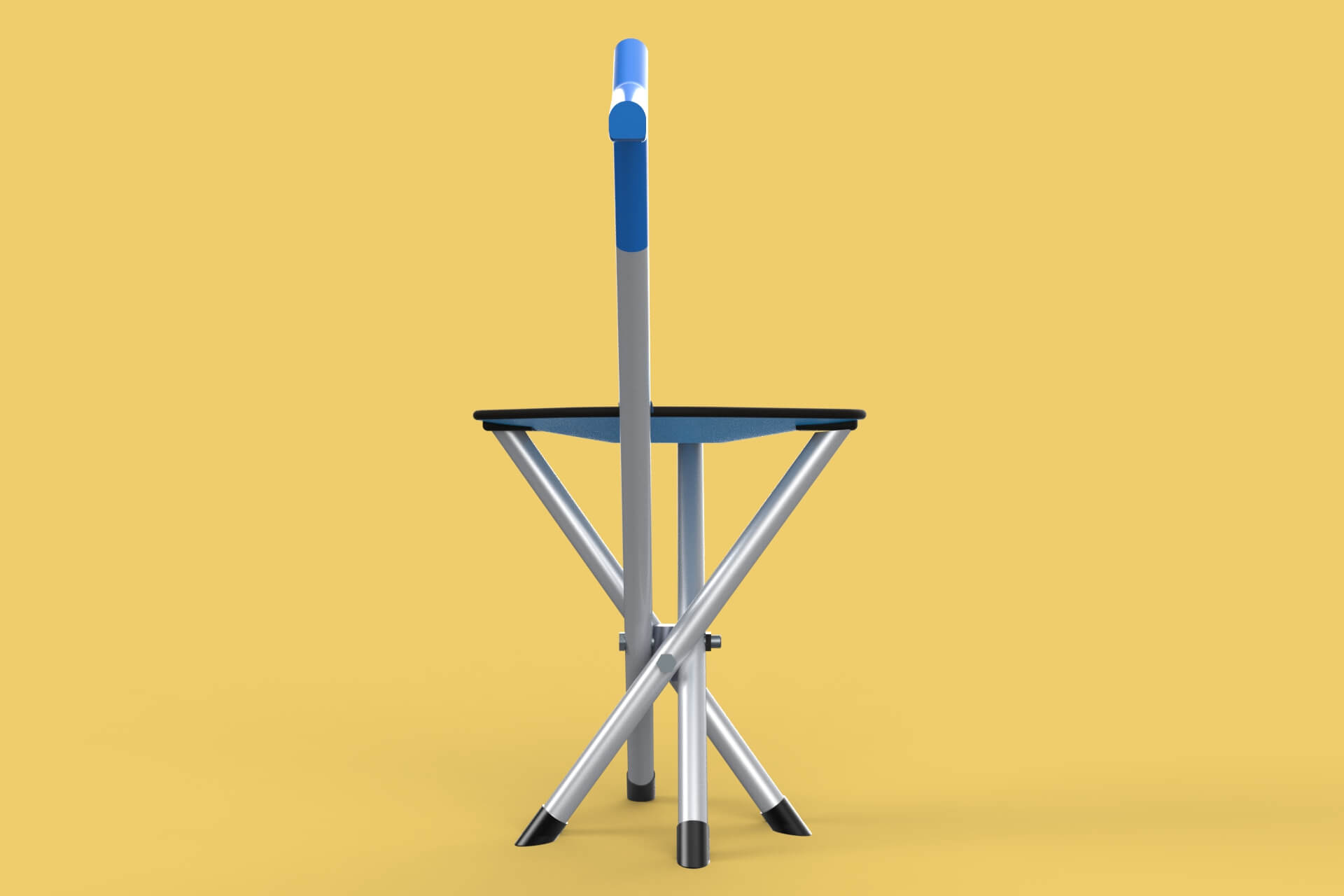 Cane Stick Chair Walker Seat Stool Pole Crutch Fold Portable - 3D Model ...
