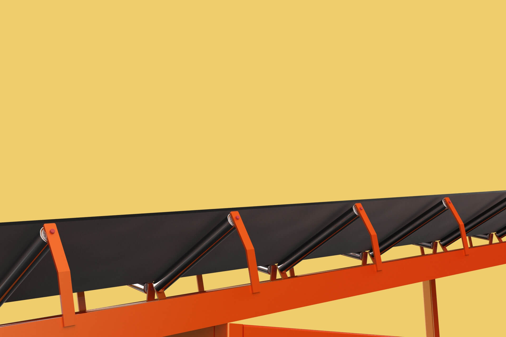 Carrier Belt Conveyor Factory Industrial - 3D Model by surf3d