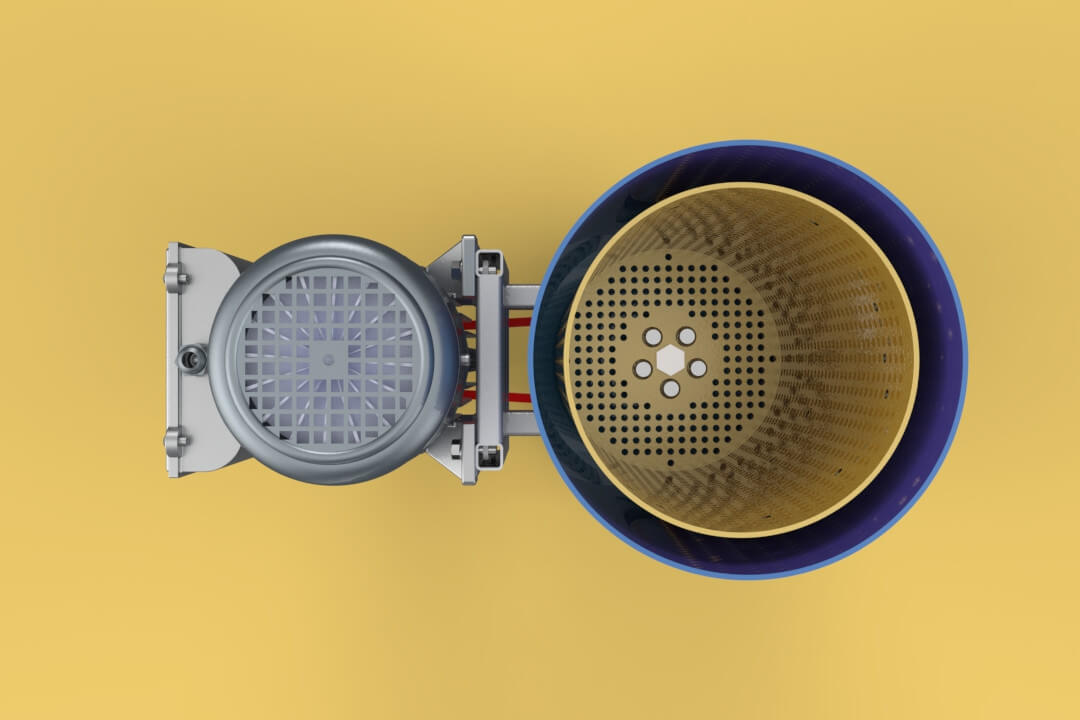 Centrifugal Spin Dryer Machine - 3D Model by surf3d