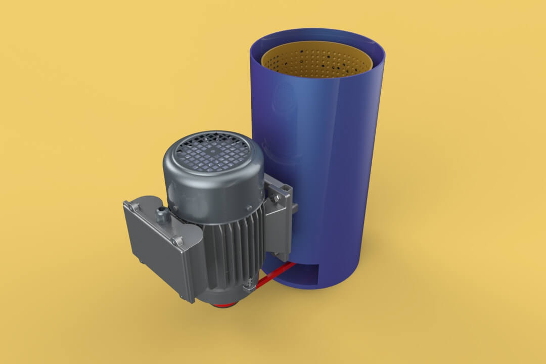 Centrifugal Spin Dryer Machine - 3D Model by surf3d