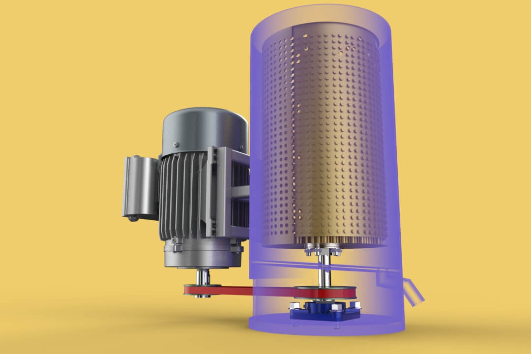 Centrifugal Spin Dryer Machine - 3D Model by surf3d