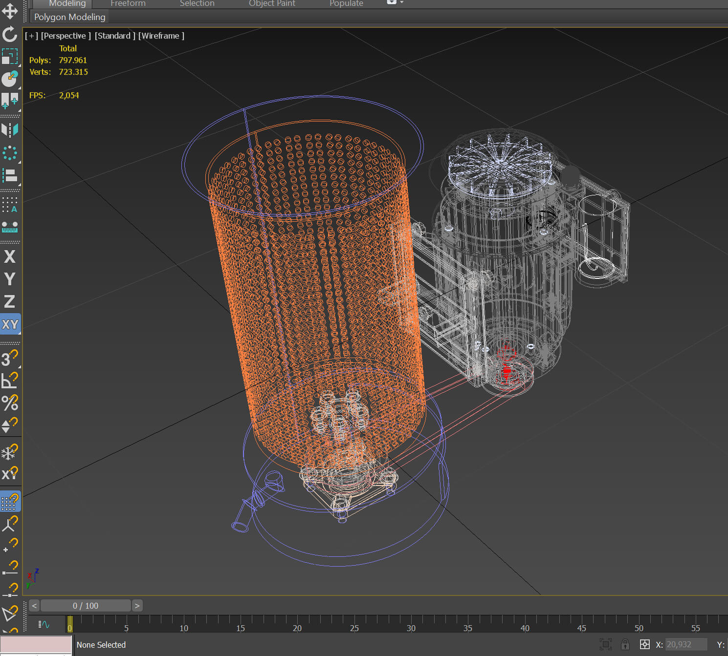 Centrifugal Spin Dryer Machine - 3D Model by surf3d