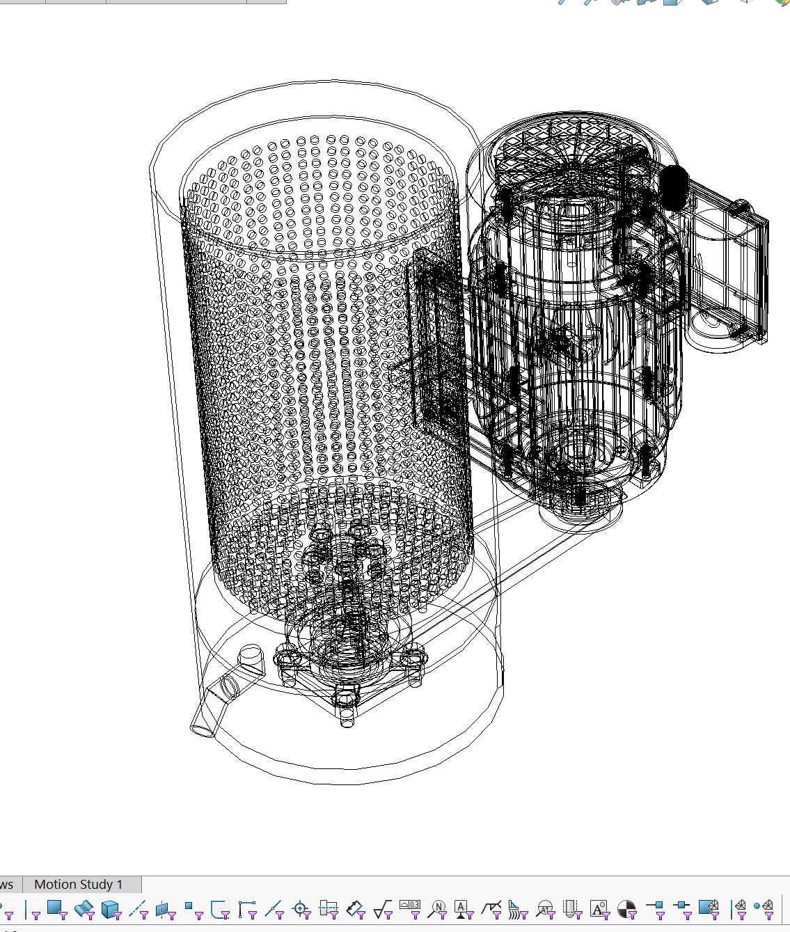 Centrifugal Spin Dryer Machine - 3D Model by surf3d