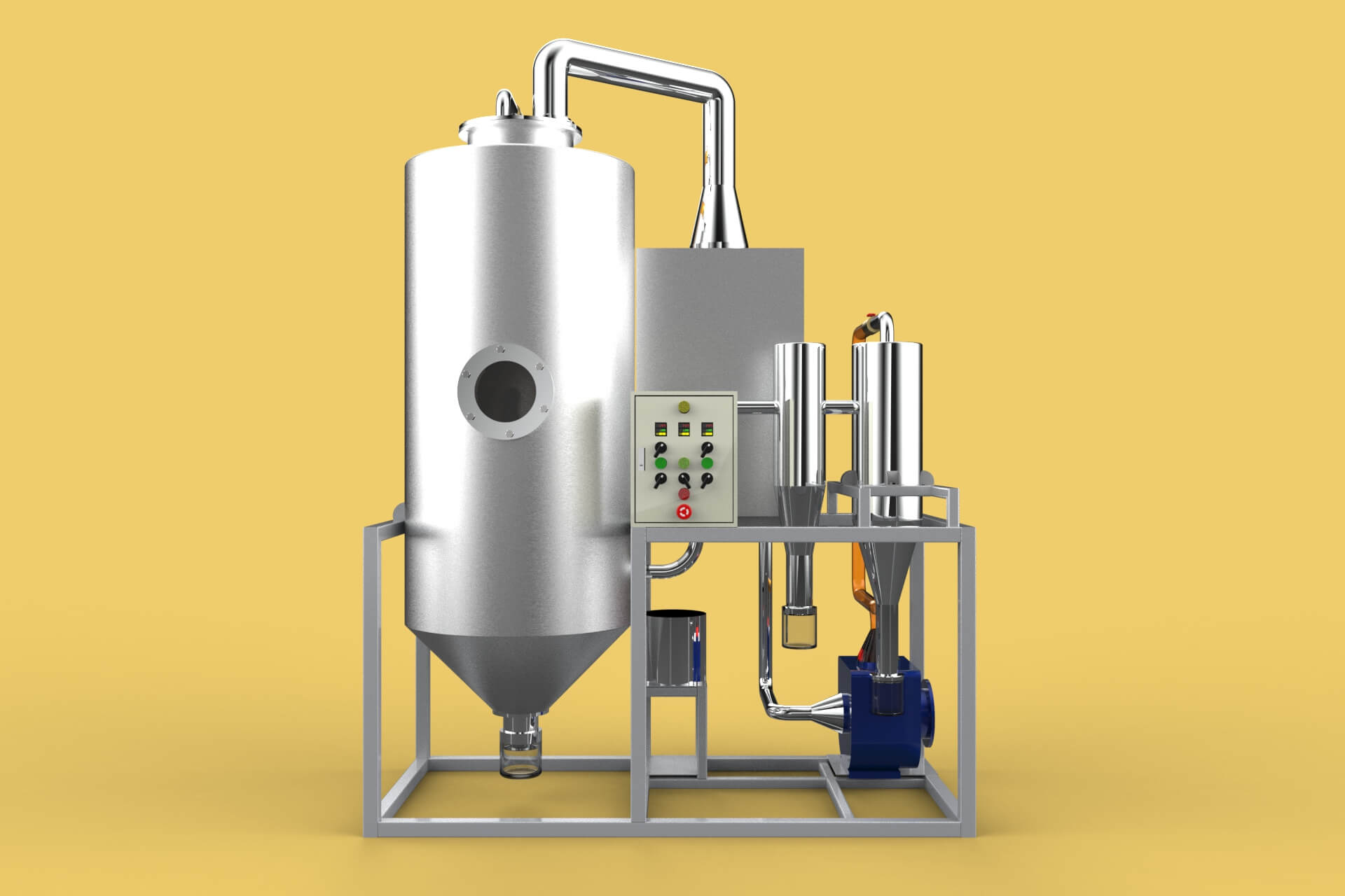 Centrifugal Spray Dryer Machine Spraying Drying Powder Tool - 3D Model ...