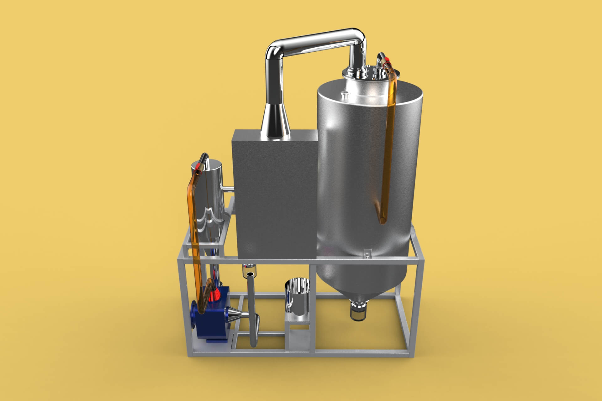Centrifugal Spray Dryer Machine Spraying Drying Powder Tool - 3D Model ...