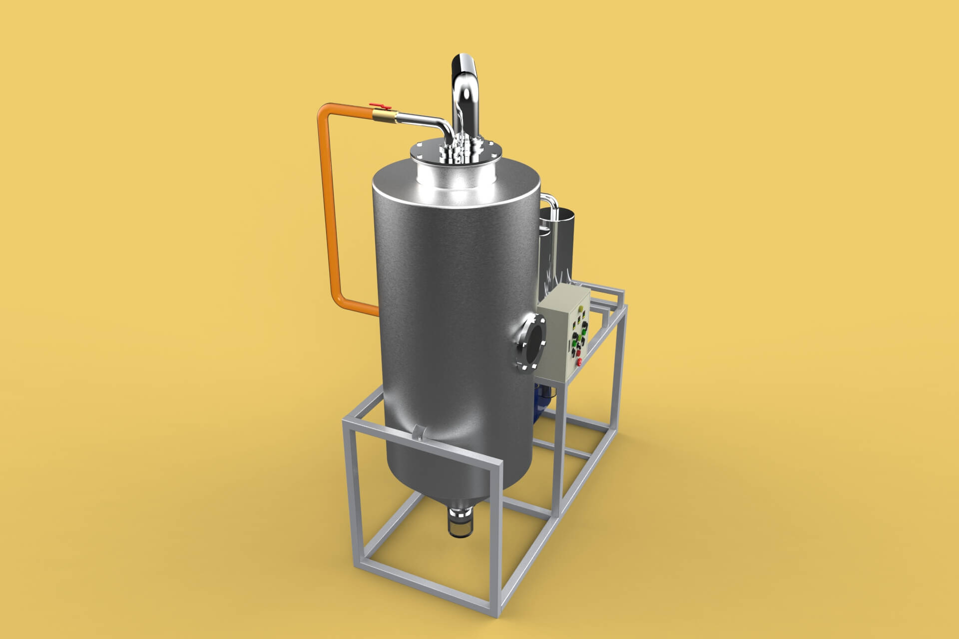 Centrifugal Spray Dryer Machine Spraying Drying Powder Tool - 3D Model ...