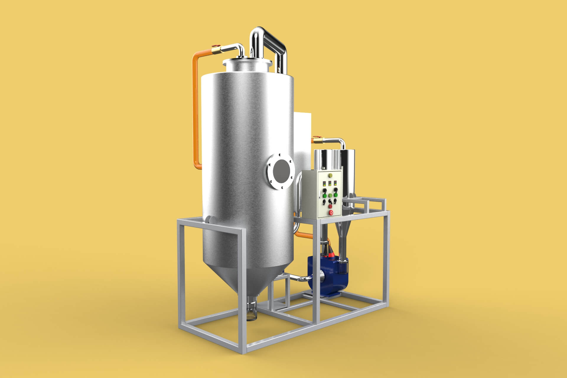 Centrifugal Spray Dryer Machine Spraying Drying Powder Tool - 3D Model ...