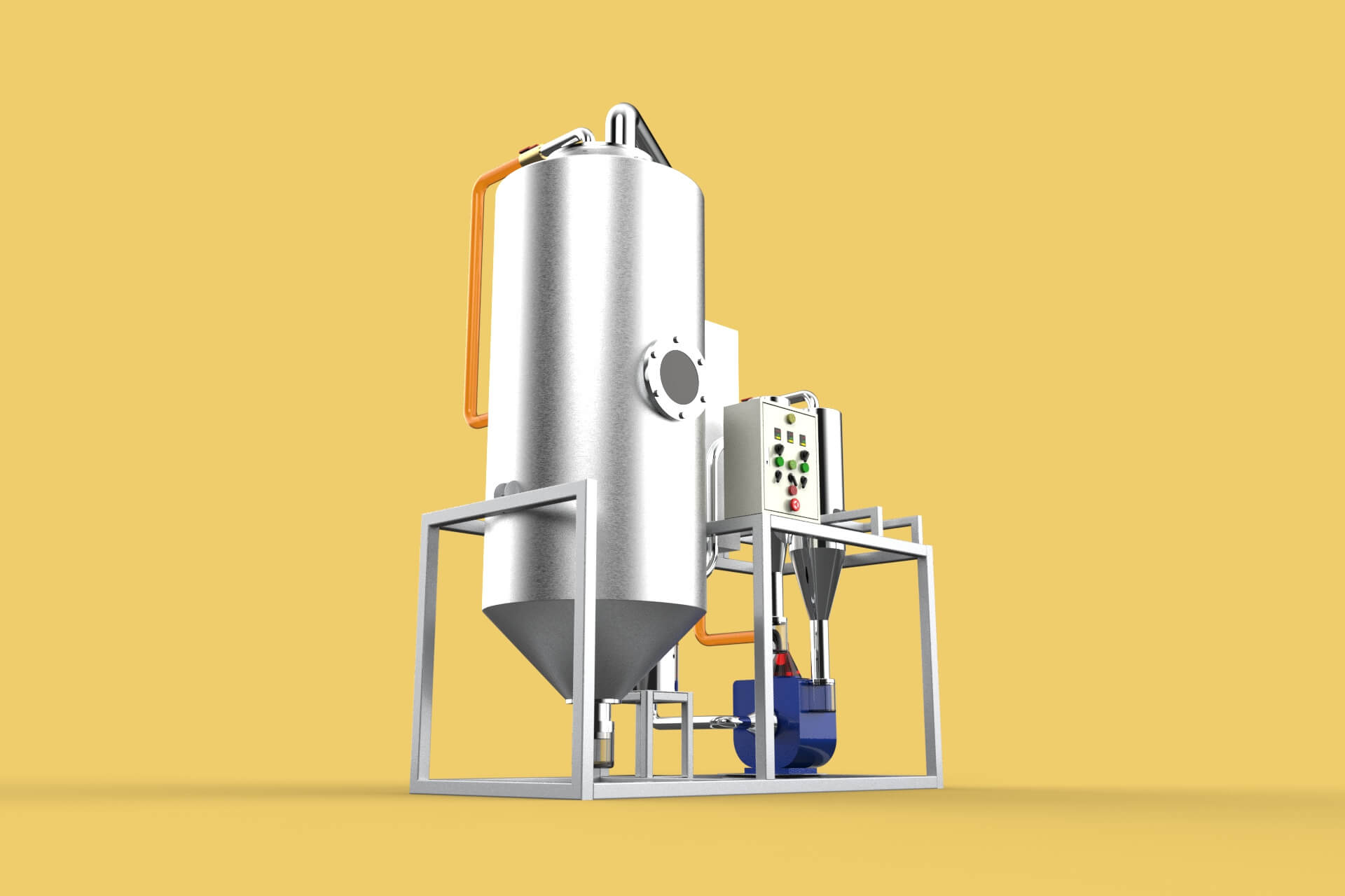 Centrifugal Spray Dryer Machine Spraying Drying Powder Tool - 3D Model ...