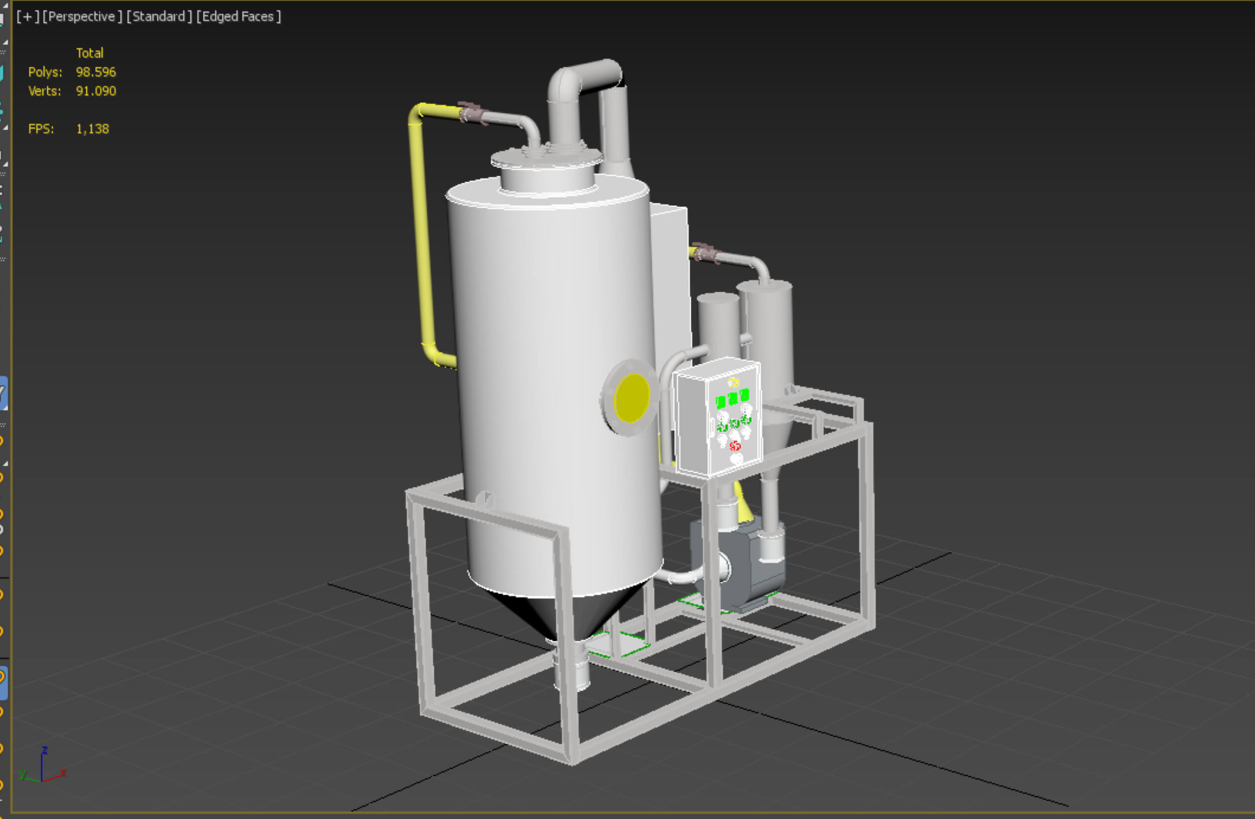 Centrifugal Spray Dryer Machine Spraying Drying Powder Tool - 3D Model ...