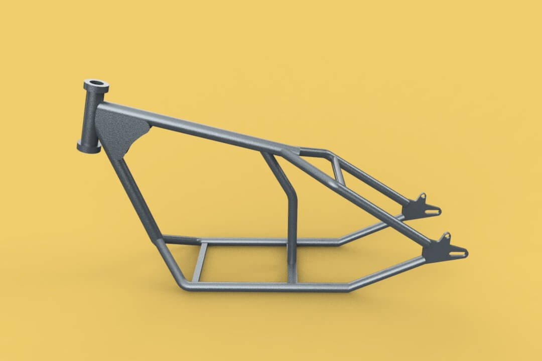 Motorbike Frame - 3D Model by surf3d