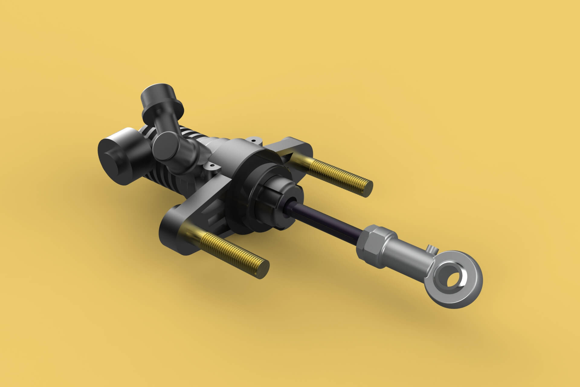 Clutch Master Cylinder Brake - 3D Model by surf3d