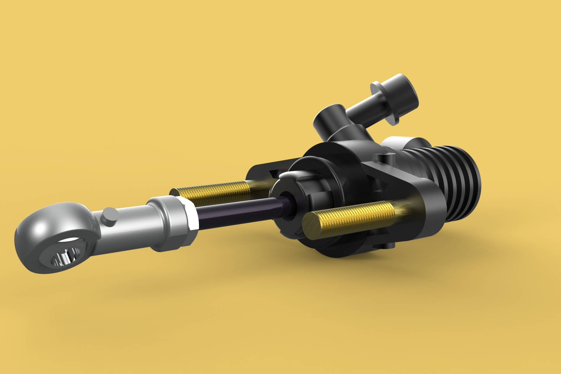 Clutch Master Cylinder Brake - 3D Model by surf3d