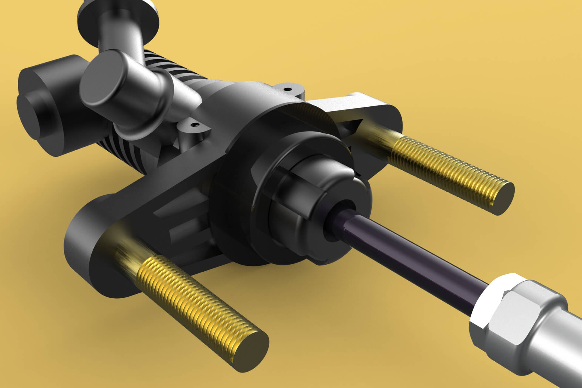 Clutch Master Cylinder Brake - 3D Model by surf3d