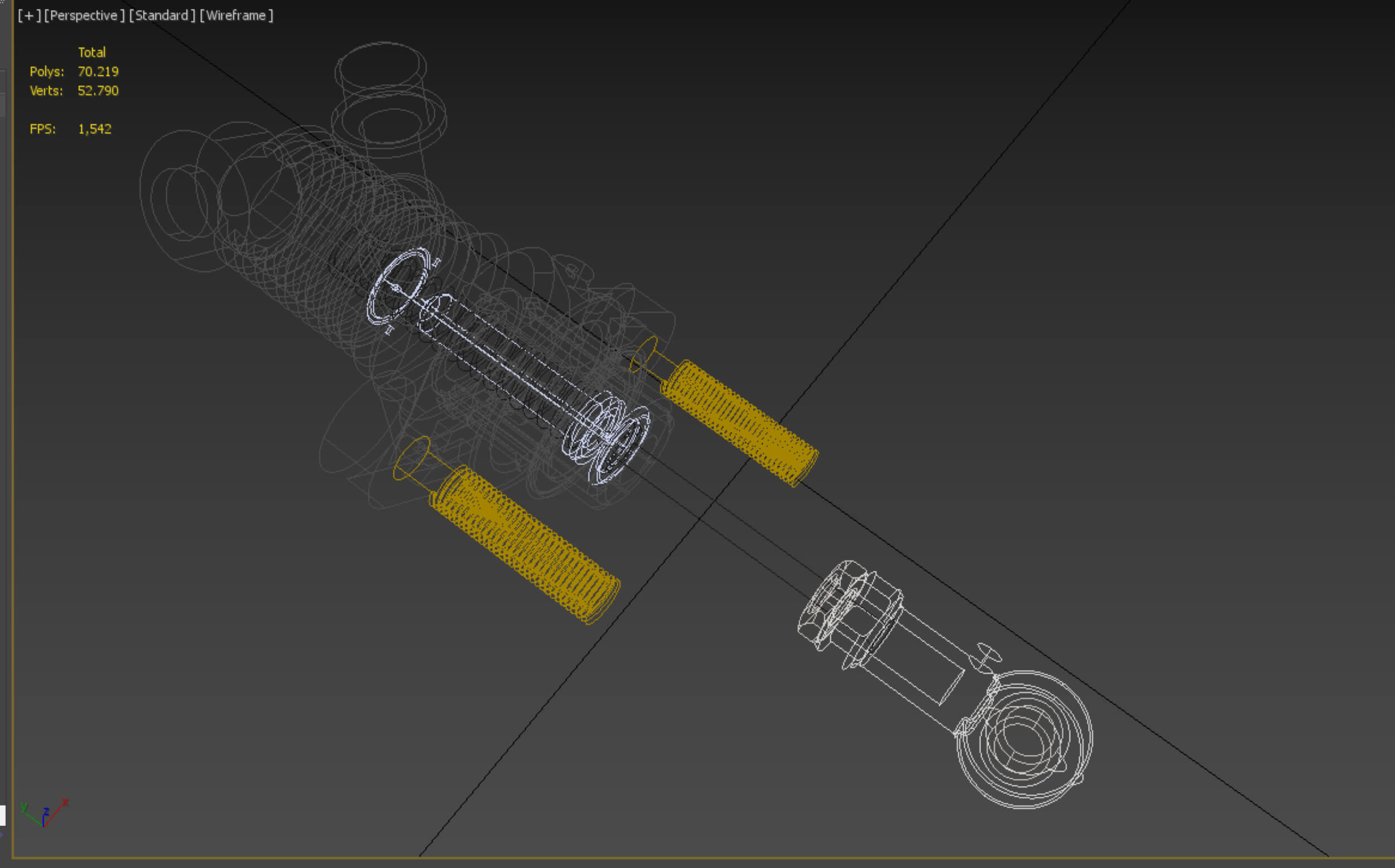 Clutch Master Cylinder Brake - 3D Model by surf3d