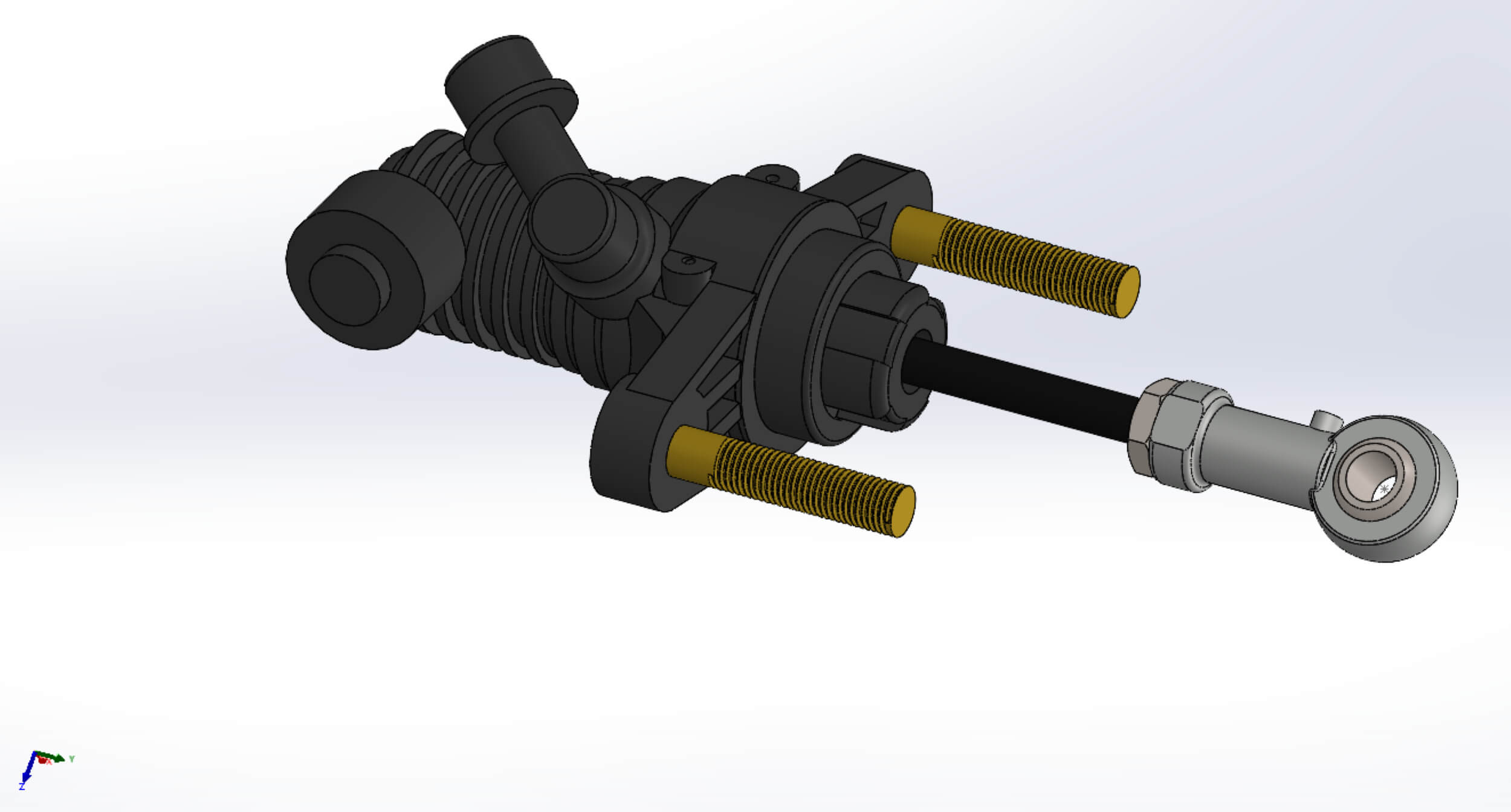 Clutch Master Cylinder Brake - 3D Model by surf3d