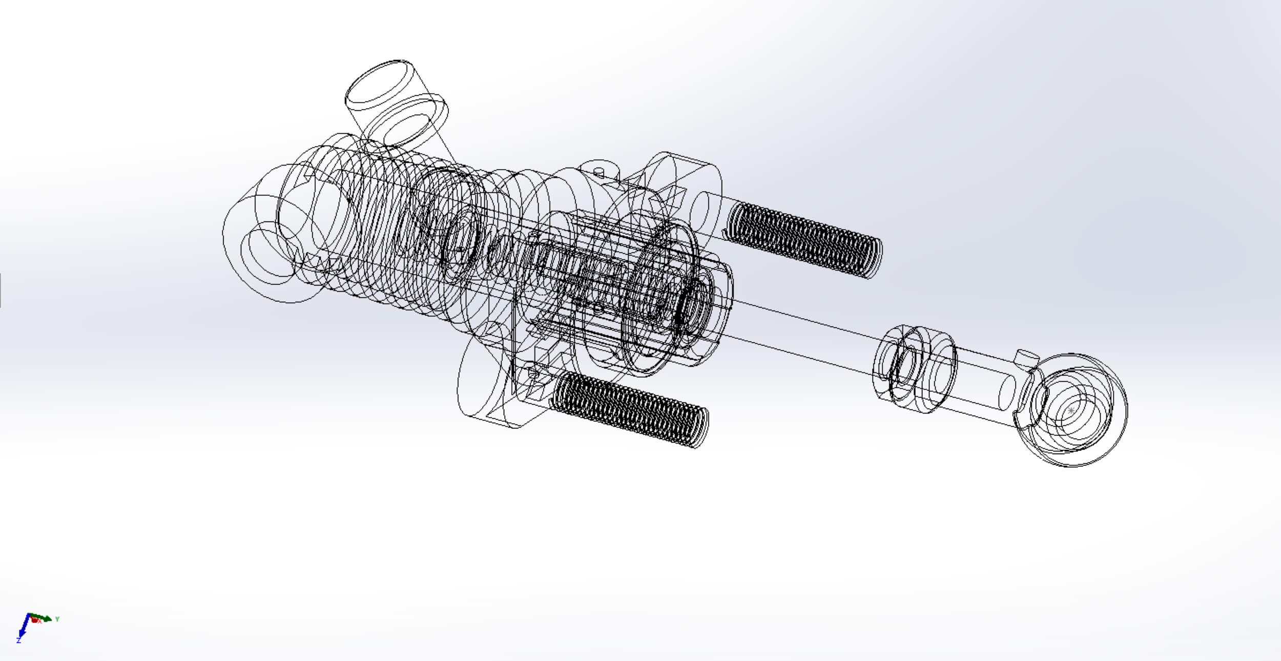 Clutch Master Cylinder Brake - 3D Model by surf3d