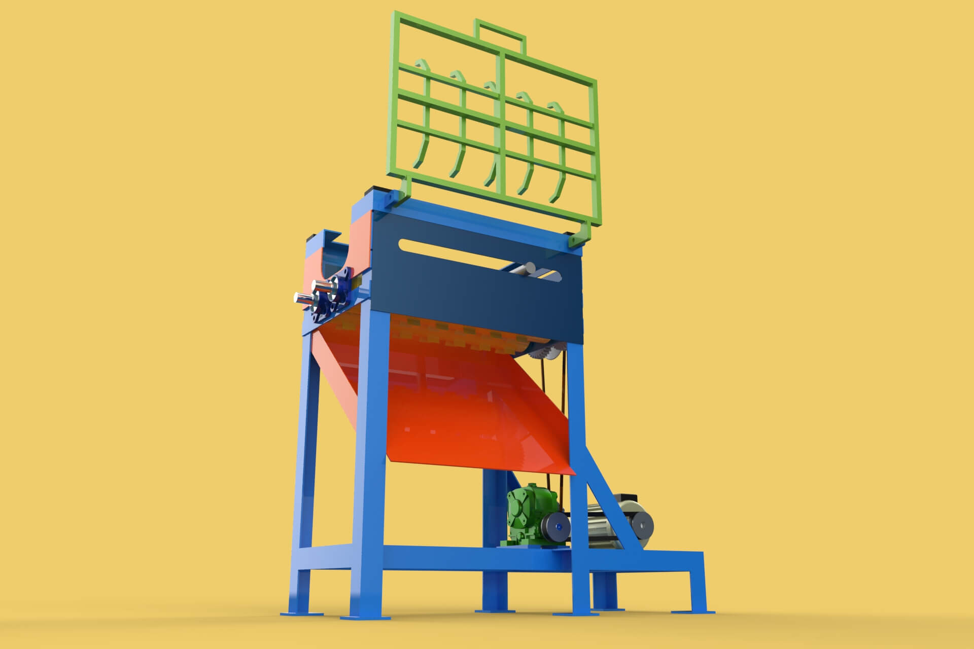 Coconut Dehusking Peeling Machine Peeler Tool Removal Skin - 3D Model ...