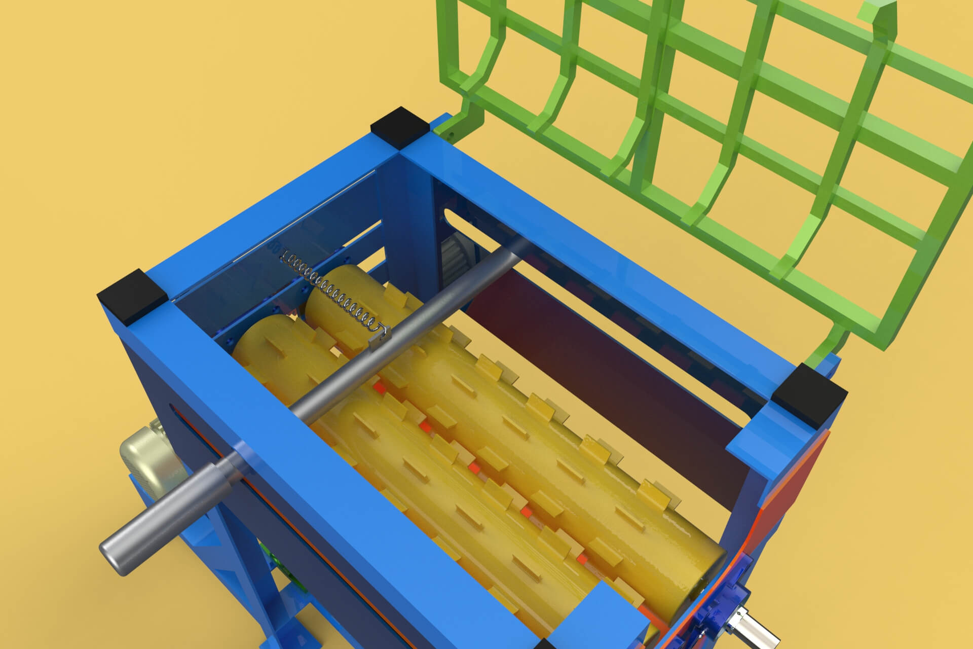 Coconut Dehusking Peeling Machine Peeler Tool Removal Skin - 3D Model ...