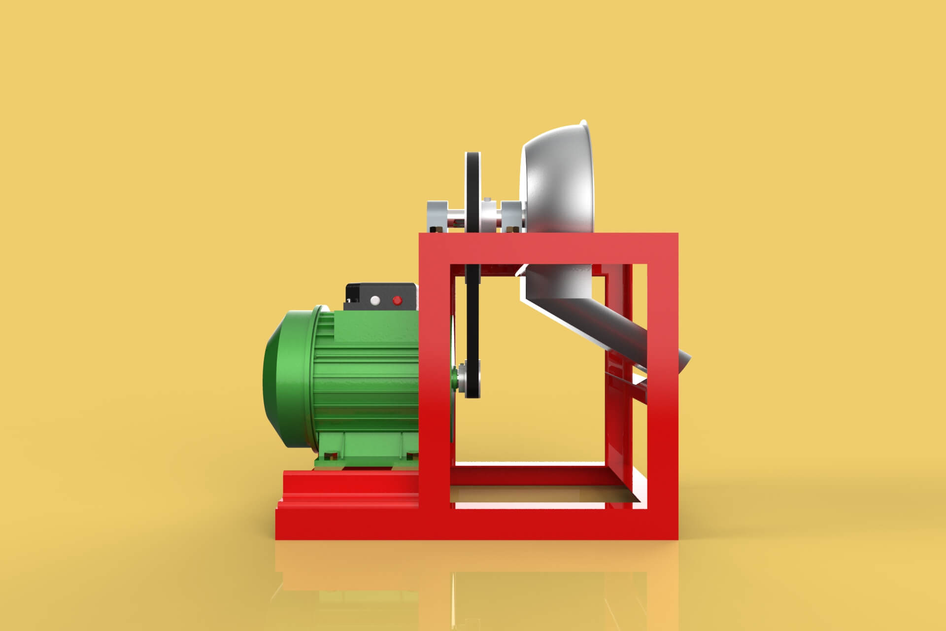 Coconut Grating Machine Grater Shredder Scraper Chopper Cut - 3D Model ...