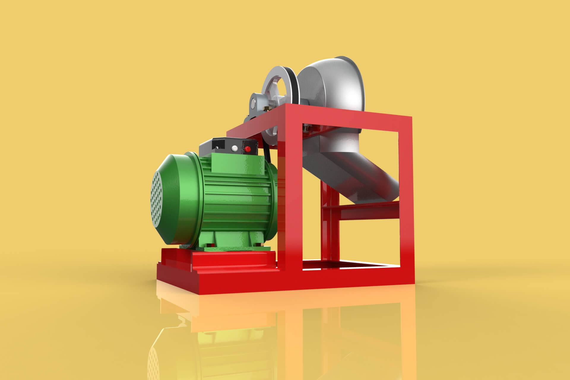 Coconut Grating Machine Grater Shredder Scraper Chopper Cut - 3D Model ...