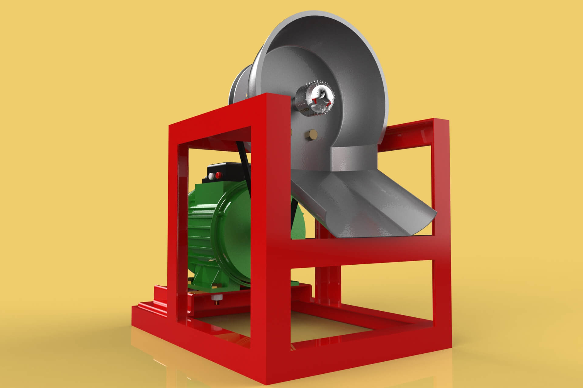 Coconut Grating Machine Grater Shredder Scraper Chopper Cut - 3D Model ...