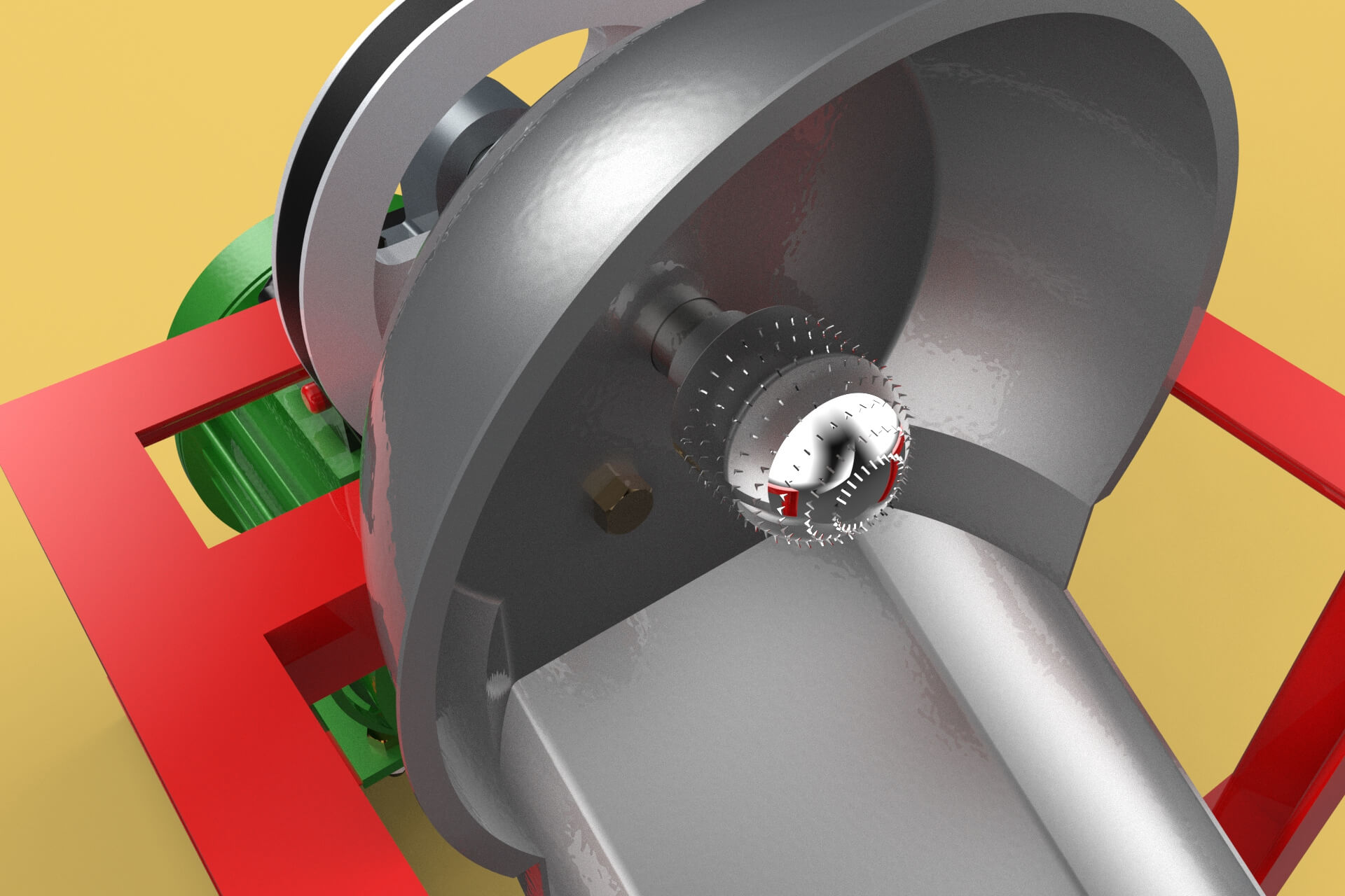 Coconut Grating Machine Grater Shredder Scraper Chopper Cut - 3D Model ...