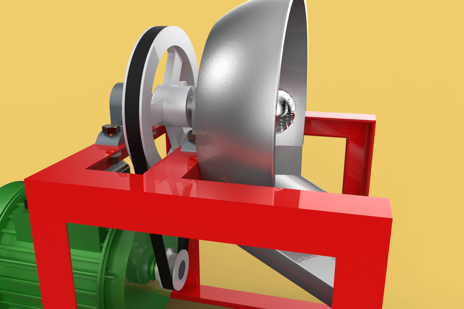 Coconut Grating Machine Grater Shredder Scraper Chopper Cut - 3D Model ...