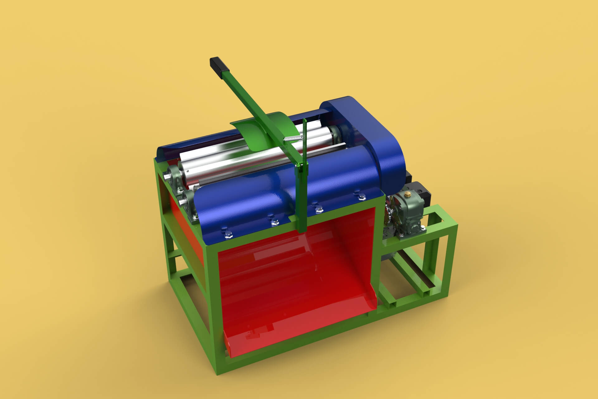 Coconut Peeling Machine Peeler Dehusker Tool Fruit Skin - 3D Model by ...