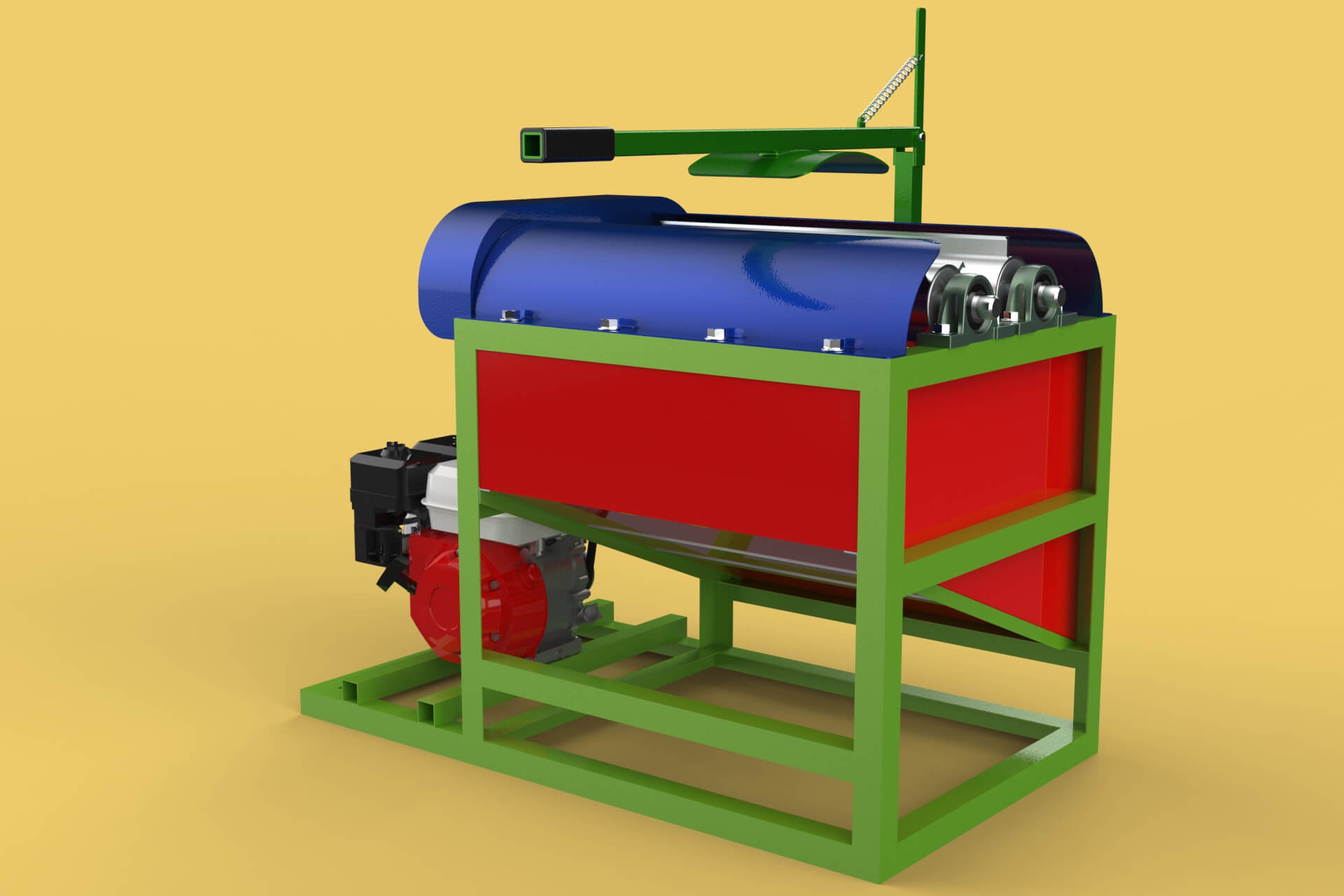 Coconut Peeling Machine Peeler Dehusker Tool Fruit Skin - 3D Model by ...