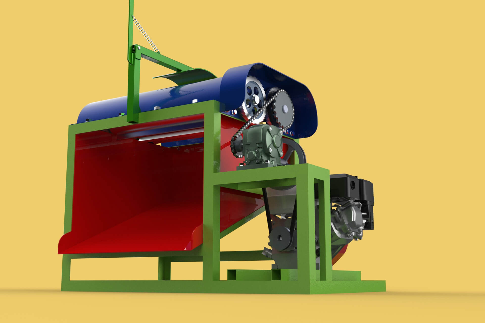 Coconut Peeling Machine Peeler Dehusker Tool Fruit Skin - 3D Model by ...