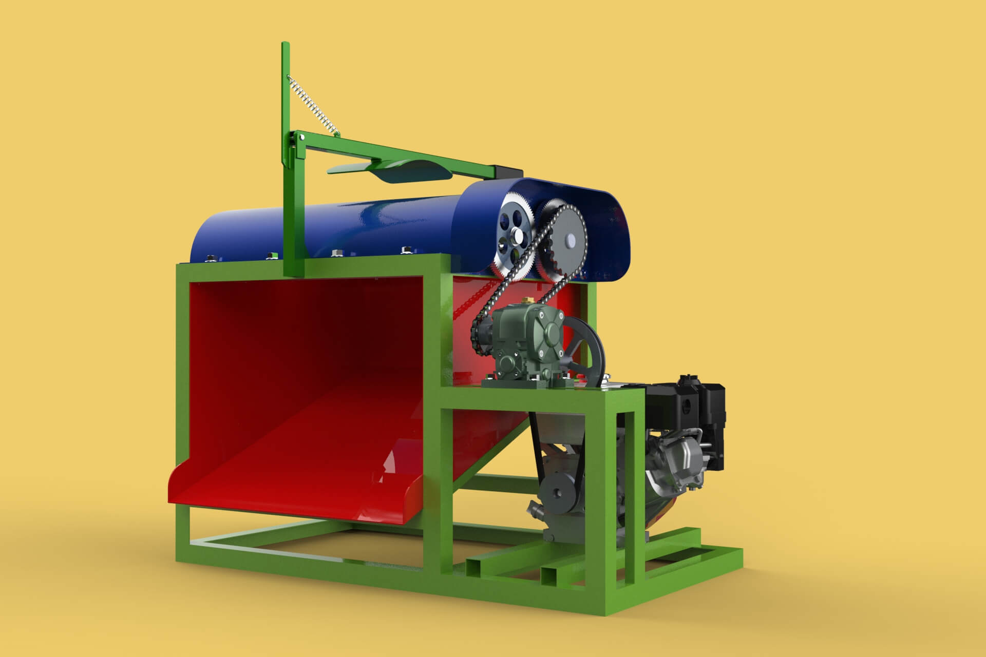 Coconut Peeling Machine Peeler Dehusker Tool Fruit Skin - 3D Model by ...