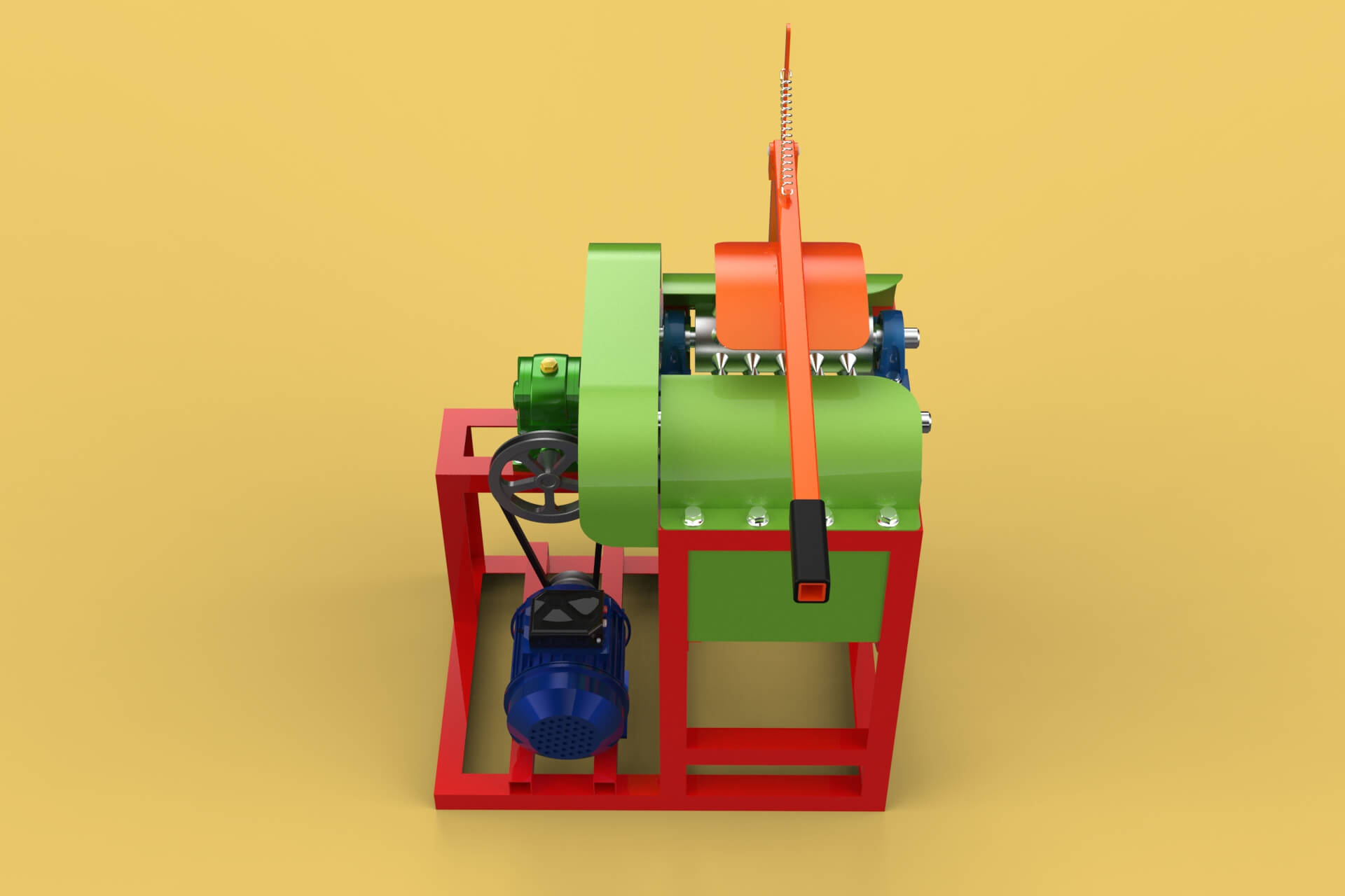 Coconut Peeling Tool Dehusker Peeler Machine Removal Skin - 3D Model by ...