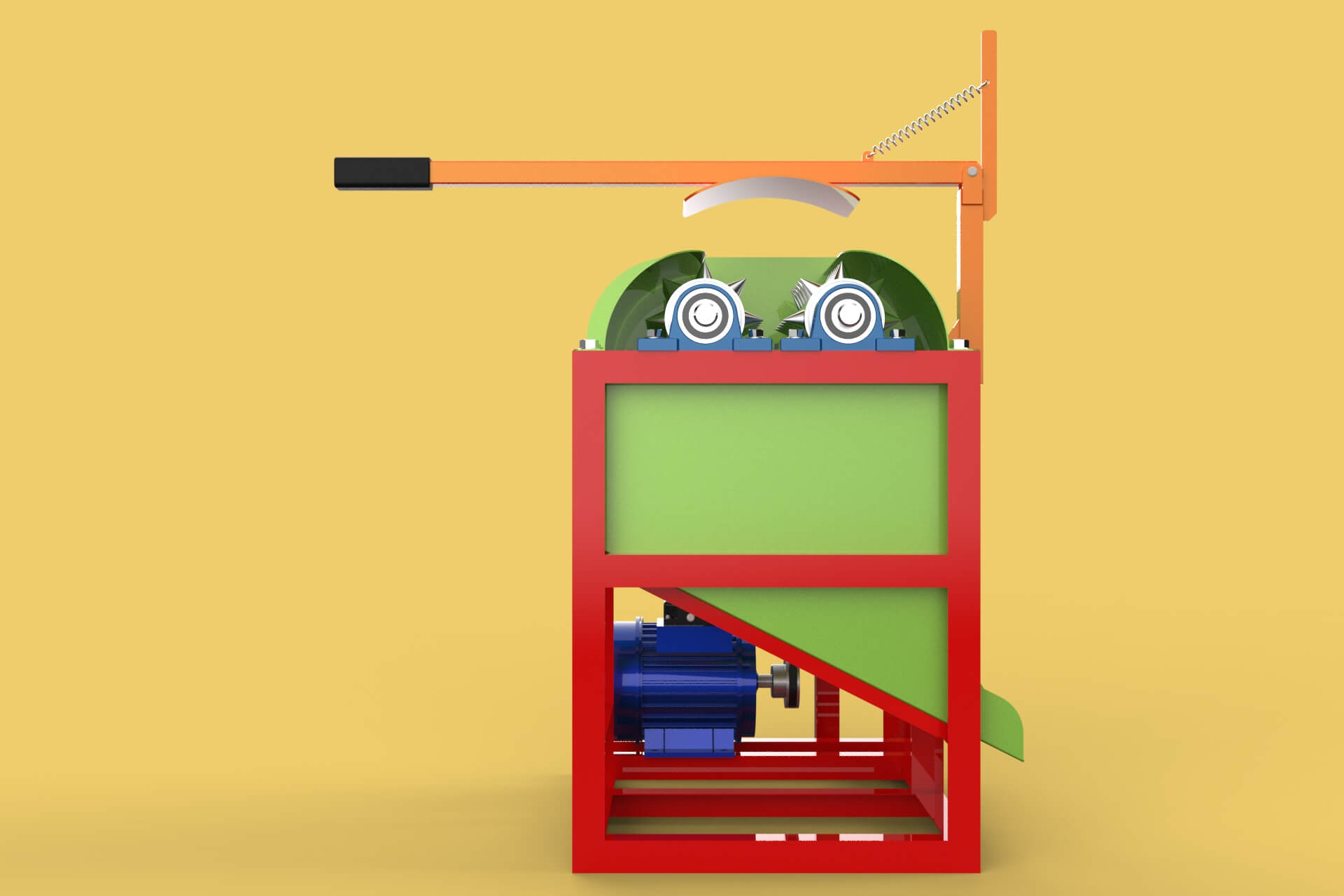 Coconut Peeling Tool Dehusker Peeler Machine Removal Skin - 3D Model by ...