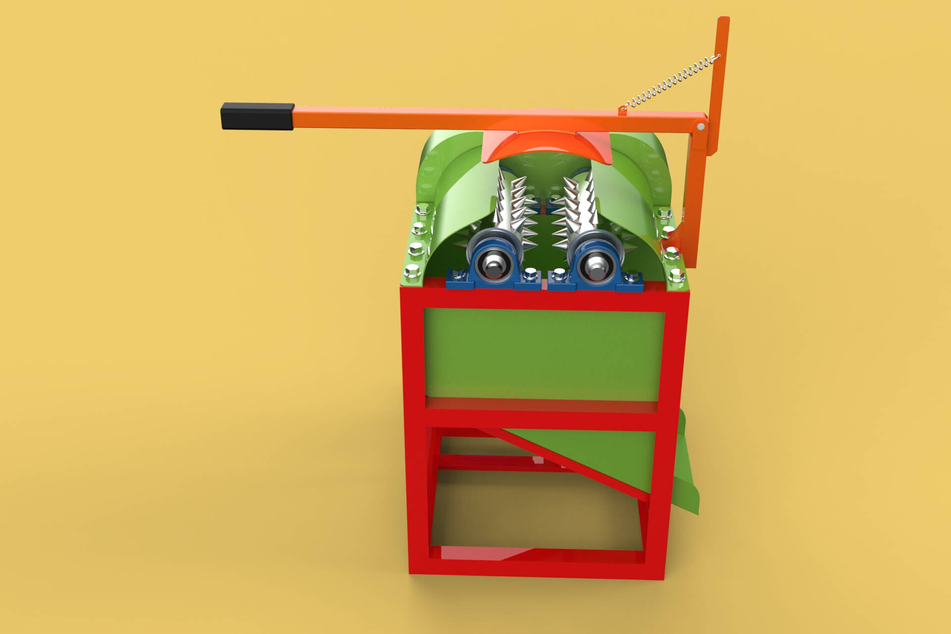 Coconut Peeling Tool Dehusker Peeler Machine Removal Skin - 3D Model by ...