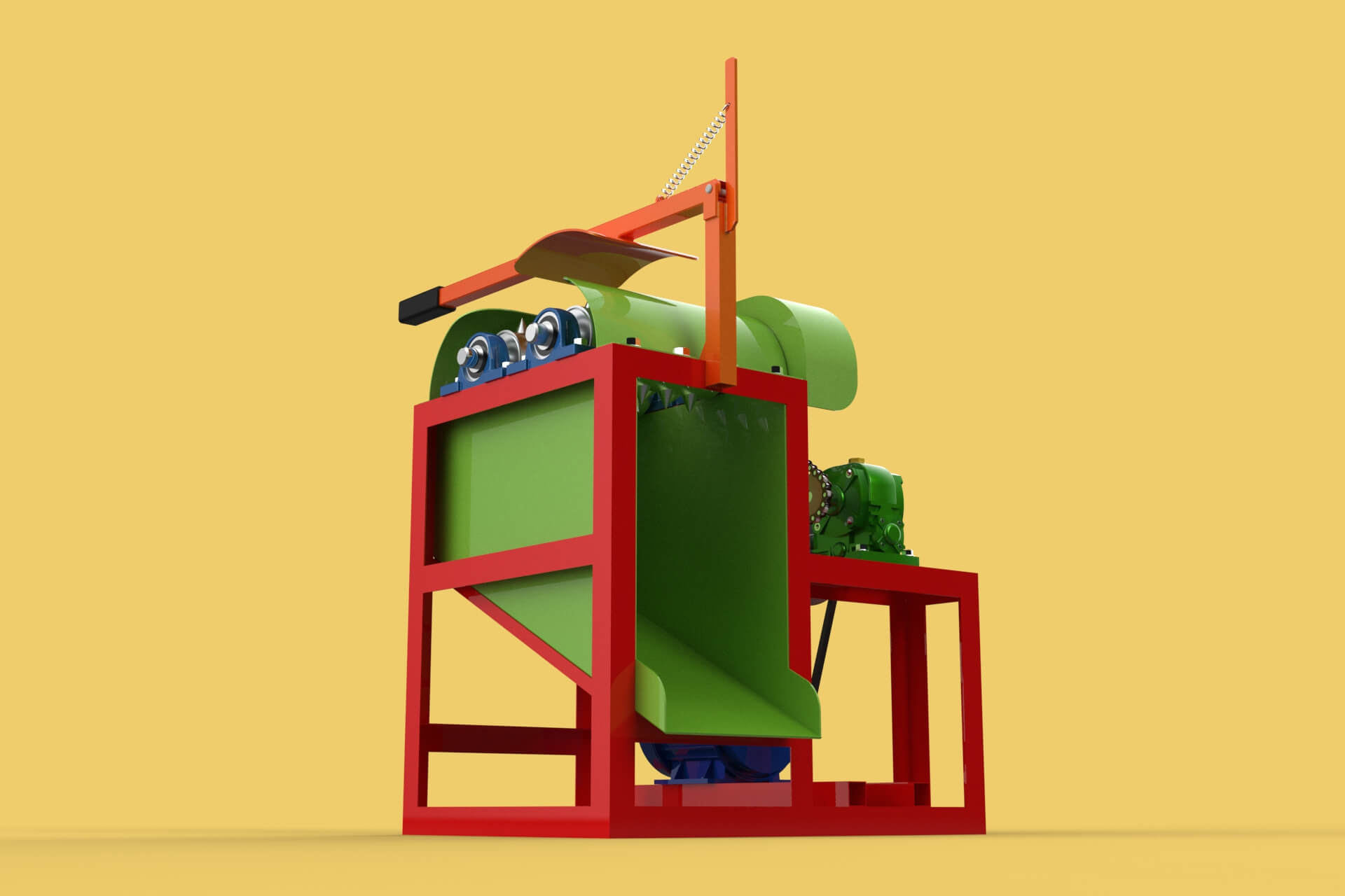 Coconut Peeling Tool Dehusker Peeler Machine Removal Skin - 3D Model by ...