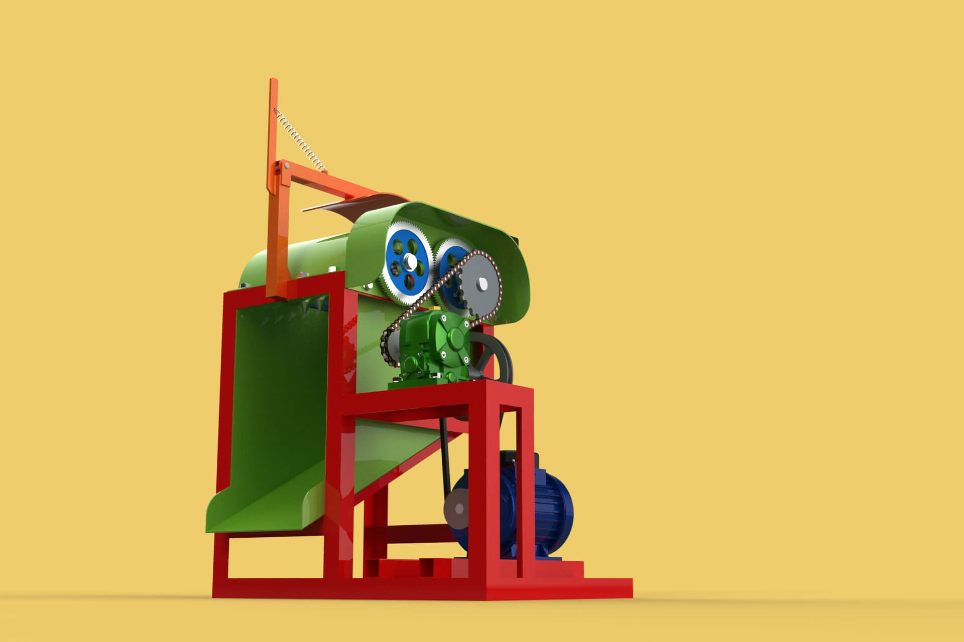 Coconut Peeling Tool Dehusker Peeler Machine Removal Skin - 3D Model by ...