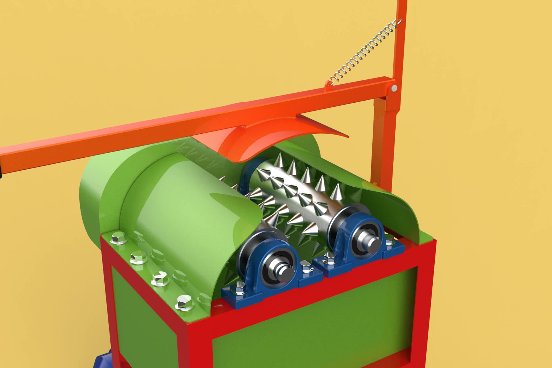 Coconut Peeling Tool Dehusker Peeler Machine Removal Skin - 3D Model by ...