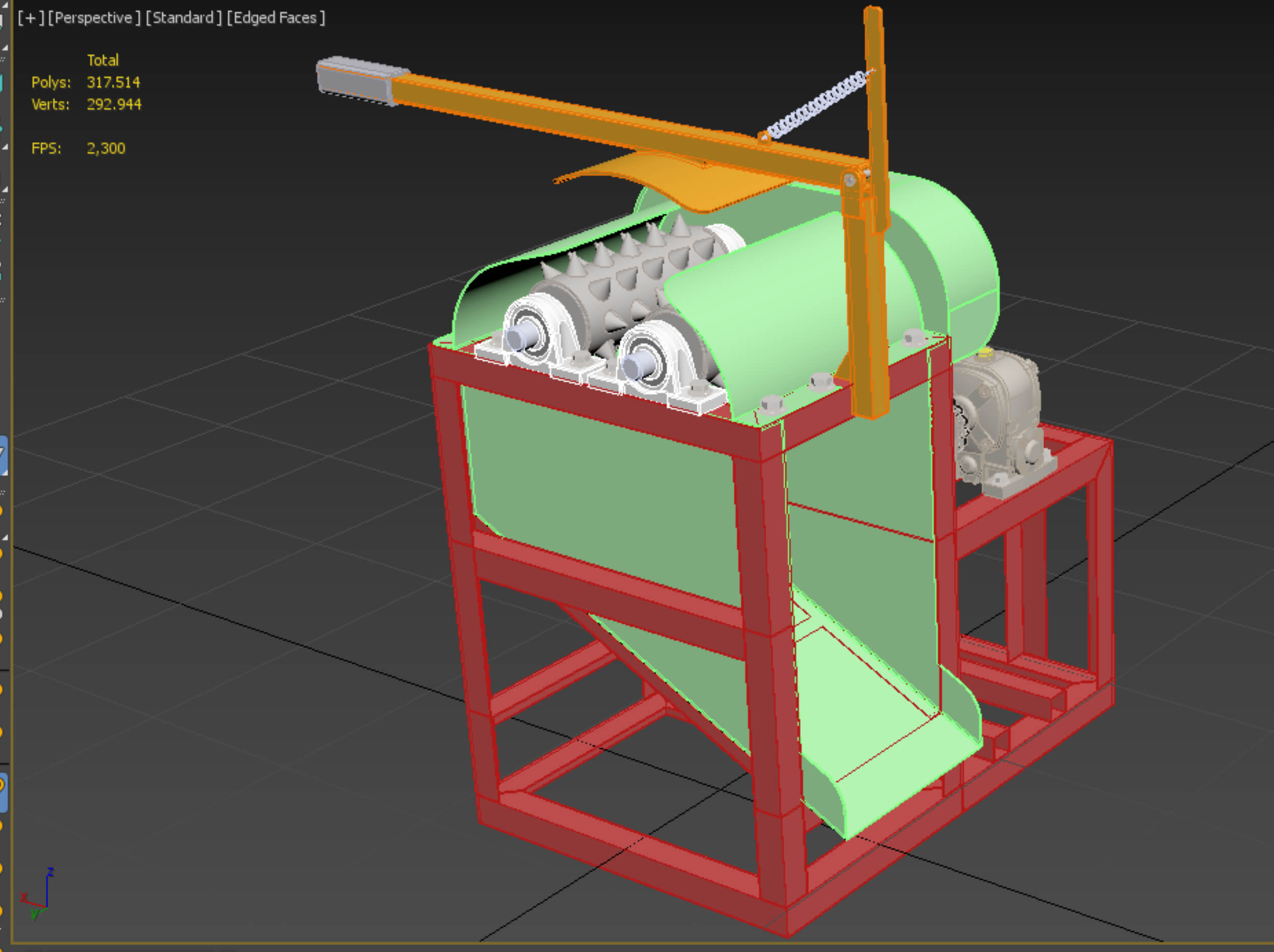 Coconut Peeling Tool Dehusker Peeler Machine Removal Skin - 3D Model by ...