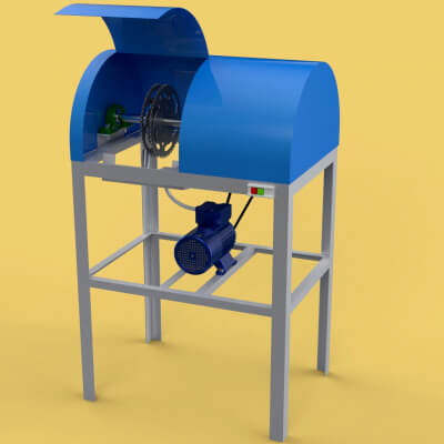 Coconut Shell Peeling Removal Machine Dehusker Tool Extract - 3D Model ...