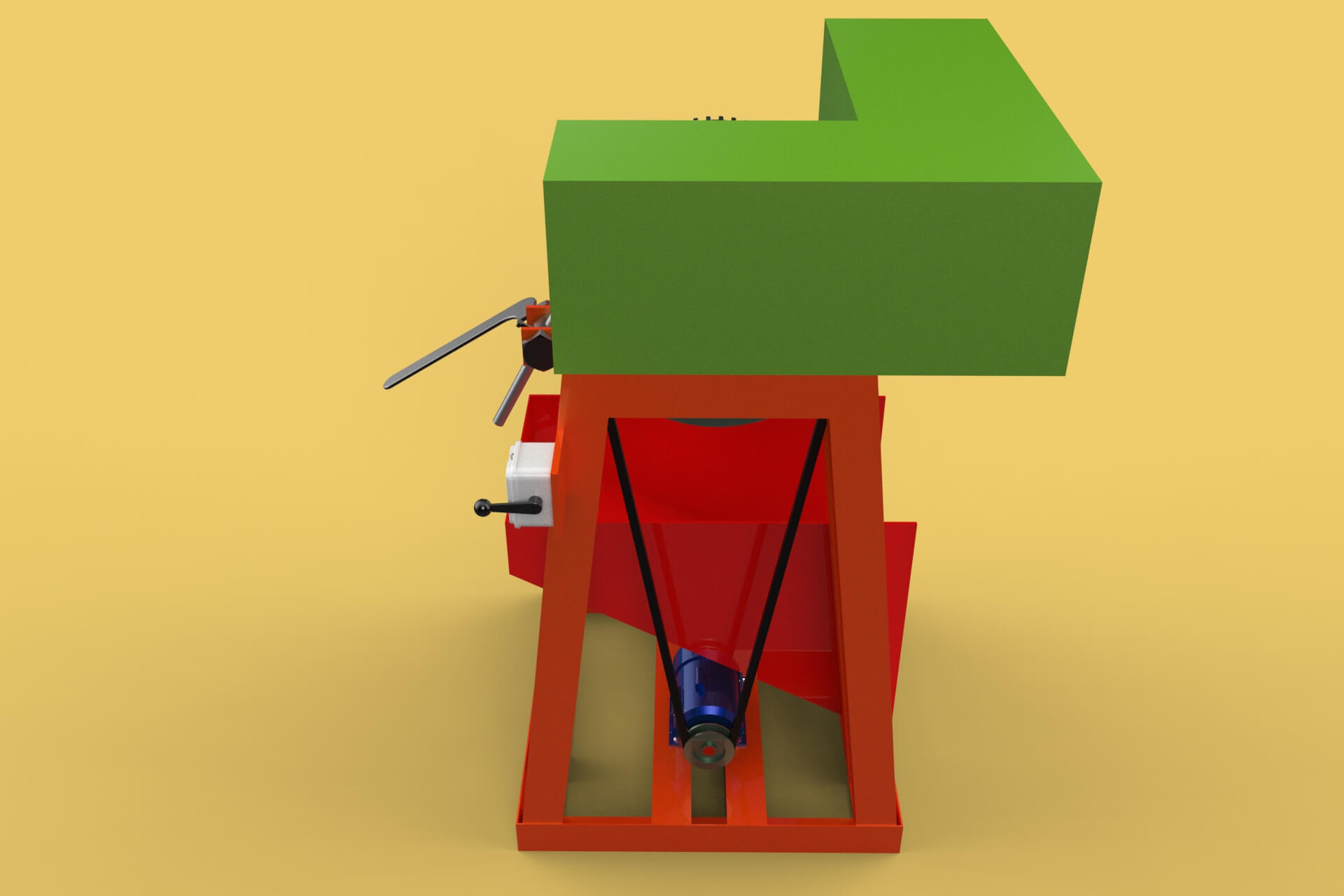 Coconut Shell Removal Peeling Machine Dehusker Tool Extract - 3D Model ...