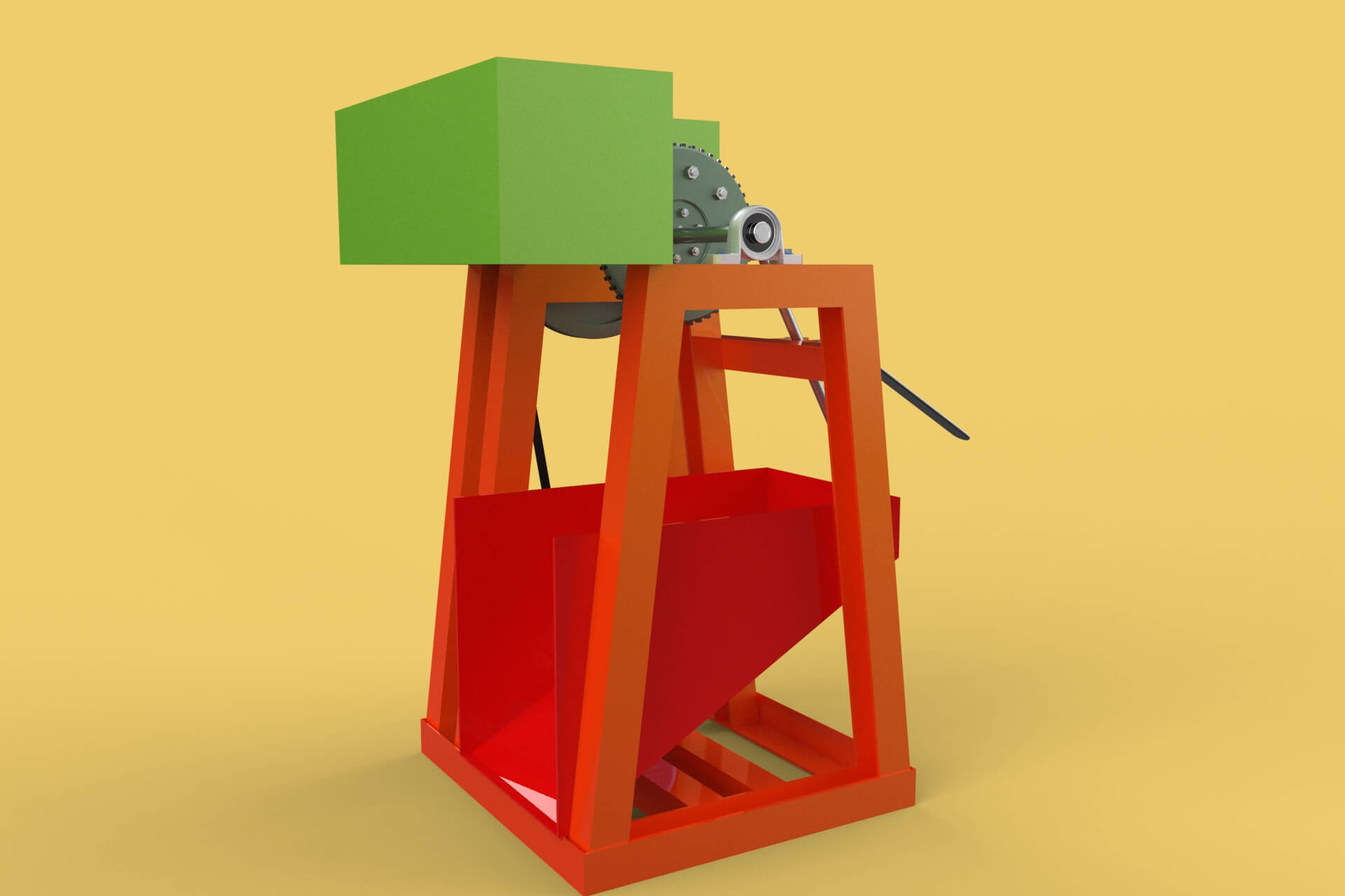 Coconut Shell Removal Peeling Machine Dehusker Tool Extract - 3D Model ...