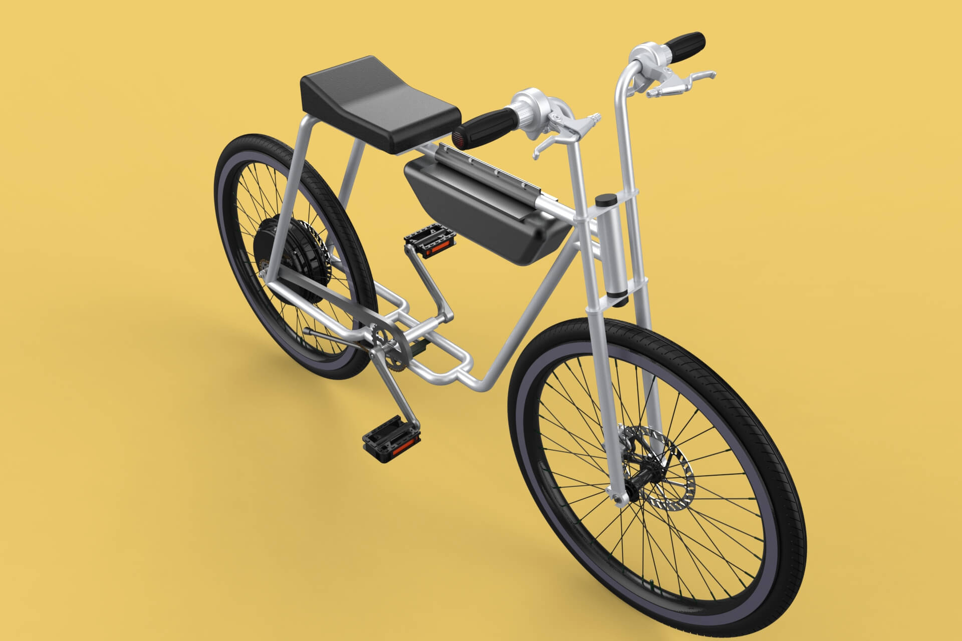 Cool Ecobike Ebike Electric Bicycle Unique EV - 3D Model by surf3d