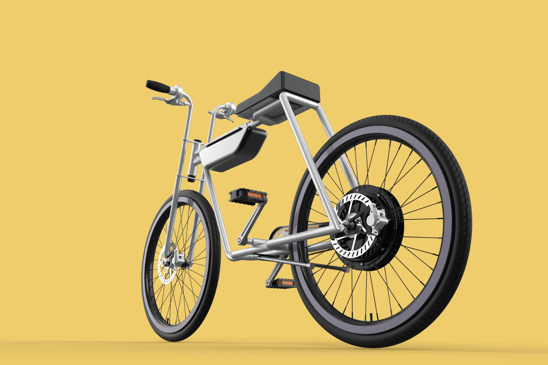 Cool Ecobike Ebike Electric Bicycle Unique EV - 3D Model by surf3d