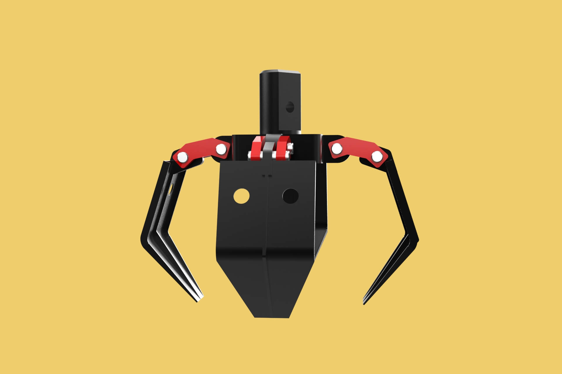 CRANE ATTACHMENT ARM GRABBER GRAPPLE HOOK JAW TONG CRAWLER - 3D Model ...