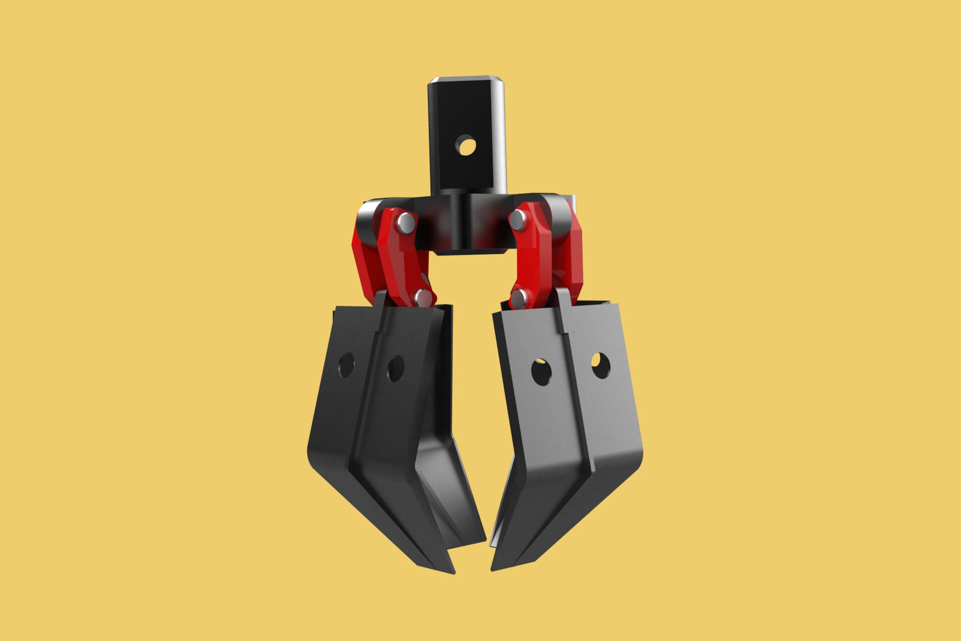 CRANE ATTACHMENT ARM GRABBER GRAPPLE HOOK JAW TONG CRAWLER - 3D Model ...