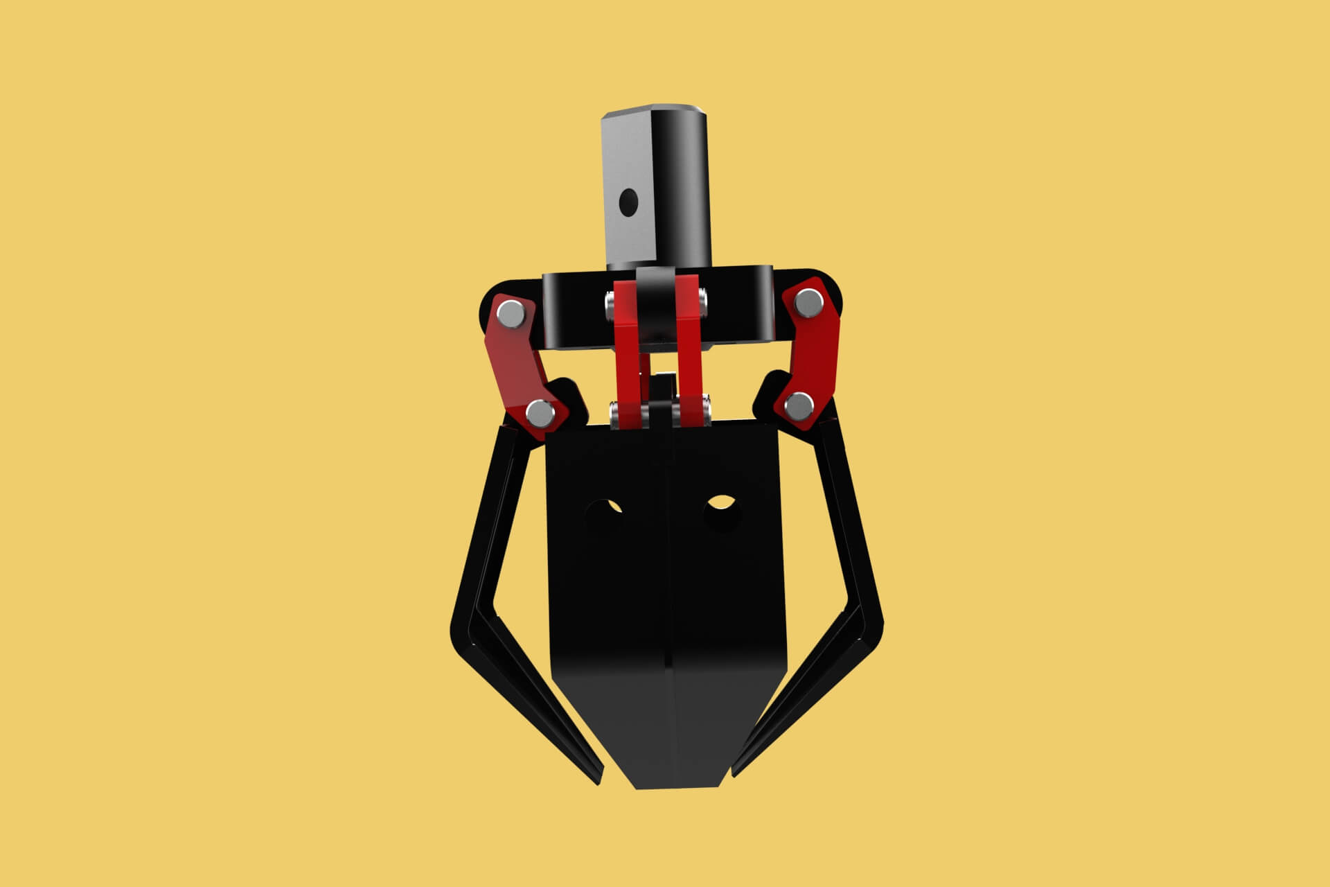 CRANE ATTACHMENT ARM GRABBER GRAPPLE HOOK JAW TONG CRAWLER - 3D Model ...