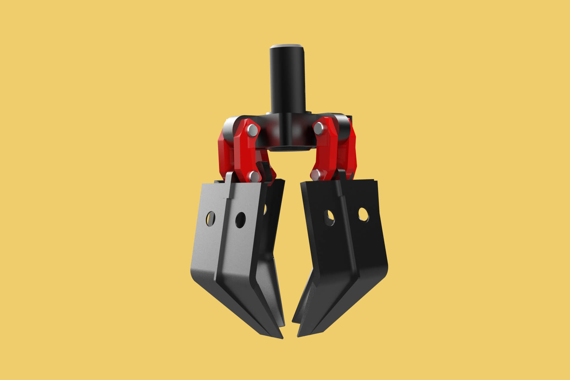 CRANE ATTACHMENT ARM GRABBER GRAPPLE HOOK JAW TONG CRAWLER - 3D Model ...