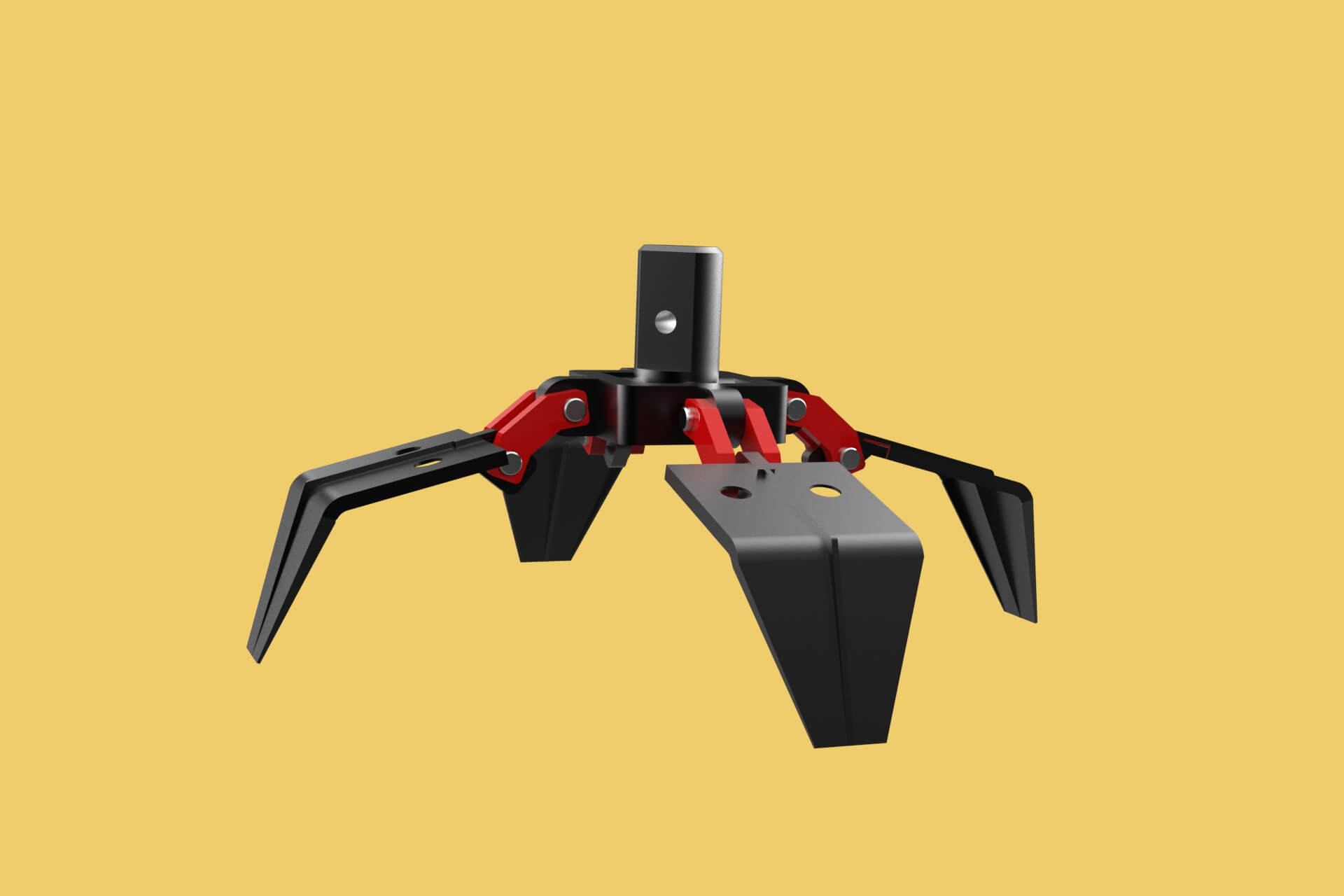 CRANE ATTACHMENT ARM GRABBER GRAPPLE HOOK JAW TONG CRAWLER - 3D Model ...