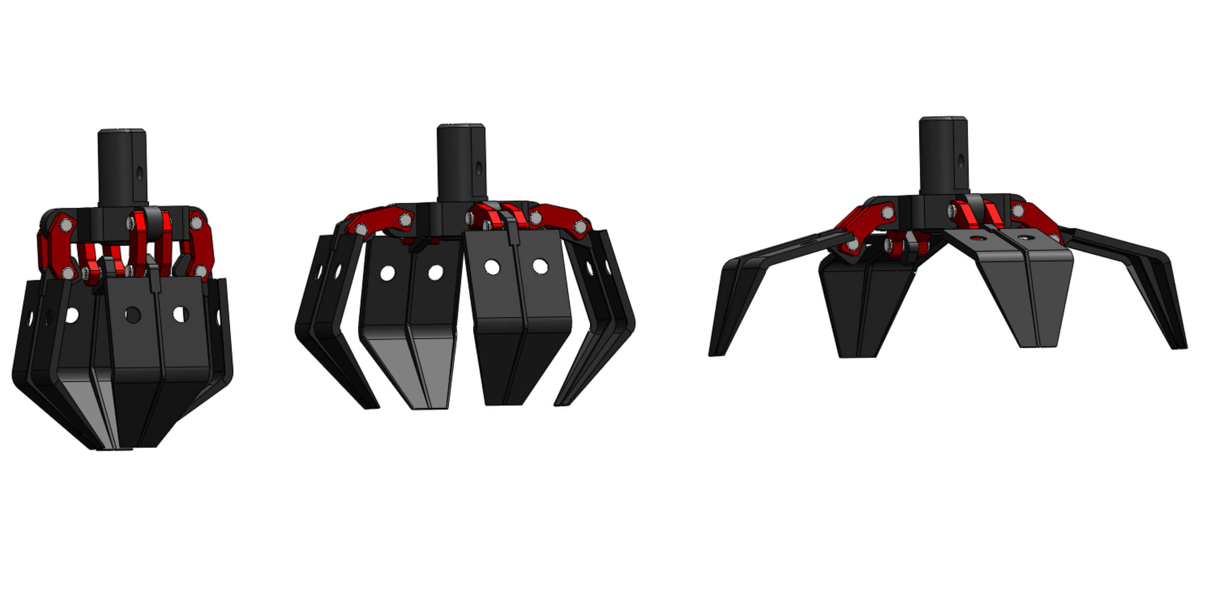 CRANE ATTACHMENT ARM GRABBER GRAPPLE HOOK JAW TONG CRAWLER - 3D Model ...